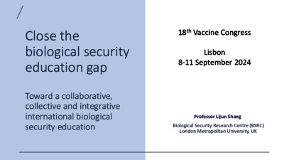 Close the biological security education gap: toward a collaborative, collective and integrative ...